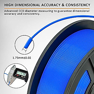 SUNLU 3D Printer Filament Dryer S2 Black and 1KG PLA Filament 1.75mm Blue