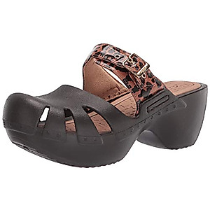 Dr. Scholl's Shoes Women's Dance On Clog, Brown Leopard, 7