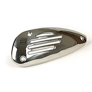 Genuine OEM Exhaust Heat Shield for Vespa ET2, ET4, LX, LXV, Primavera, S, Sprint 50cc - 150cc OEM# 479178, 841820, 845465, B013966, B0139665, 8454655 (Chrome)