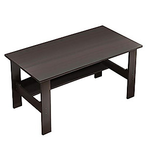 Nihewoo Computer Desk Home Desktop Desk Simple Students Desk Study Writing Table Home Office Desk with Storage Shelves Black