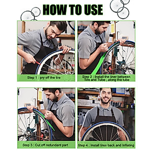 Bike Tire Liner, Bicycle Tube Flat Protector Compatible with 12" 16" 18" 20" 24" 26" 27.5" 29"