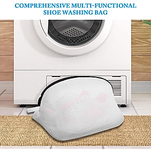 Shoes Wash Bags, 2pcs Mesh Laundry Bags with Durable Zips, Premium Laundry Bag For Shoes/Trainers For Washing Machine, Storage Bag for Travel