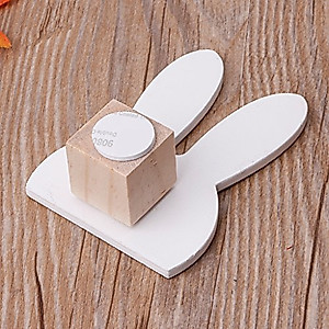 zgs78hh Cute Bunny Hook, Wooden Clothes Hanger, Wall Decor Children Bedroom Pendant