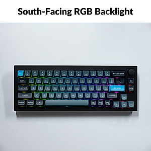 Keychron Q2 Pro Full Metal RGB QMK/VIA Wireless Bluetooth Custom Mechanical Keyboard, Programmable Knob KSA Double-Shot PBT Keycaps, Hot-Swappable K Pro Banana Switches for Mac Windows Linux - Black