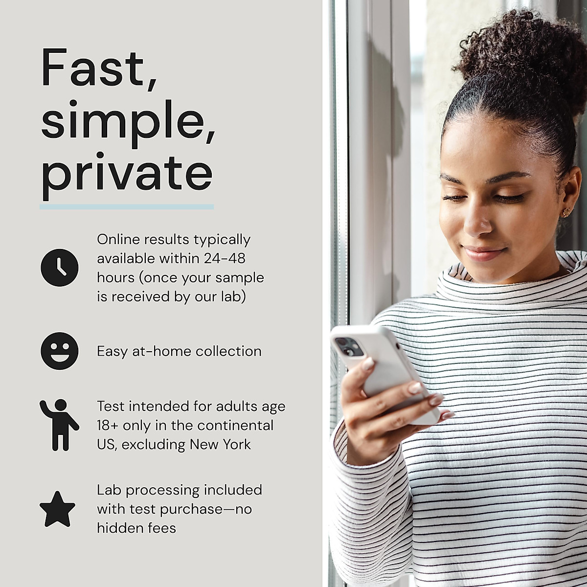 Simple HealthKit Colon Health FIT Home Test - At-Home Test for Colon Health - Free Follow-Up Care & Fast Lab Results