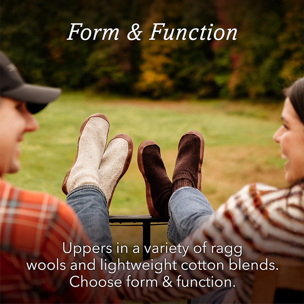 Acorn Unisex Slipper Socks, Flexible Cloud Cushion Footbed with a Suede Sole, Mid-Calf Length, Light Grey Ragg Wool, 11-12 US Women