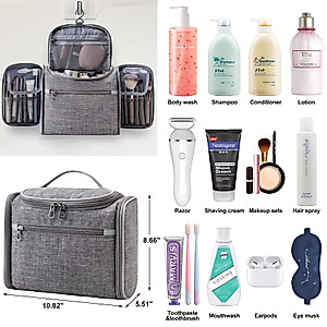 Water Resistant Shower-Caddy-Portable,Large College Dorm-Room-Essentials for Girls Students,Travel-Shower-Bag Bathroom Organizer,Toiletry-Bag Makeup Organizer Bag Christmas Travel Gifts for Women Men