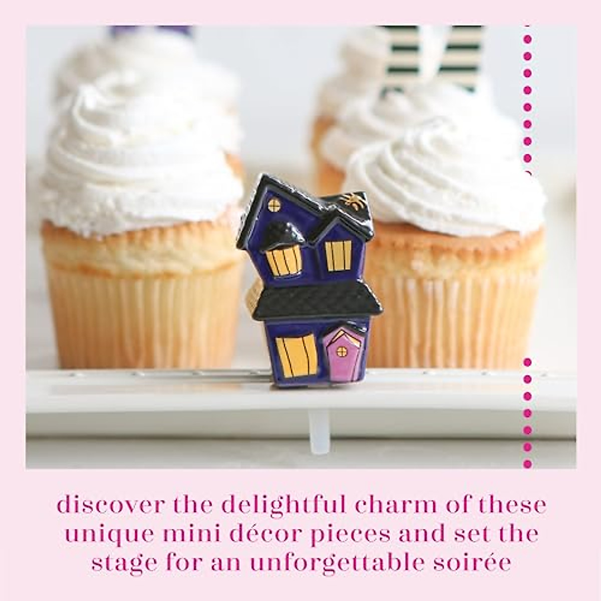 Nora Fleming Spooky Spaces - Hand-Painted Ceramic Halloween Decor - Fall Minis for The Home and Office