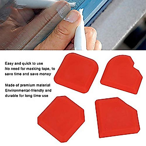 4 Pieces Caulking Tool Kit Silicone Sealant Remover Applicator Cleaner Tool Kit for Kitchen Bathroom Floor Caulking, Cleaning, Sealing