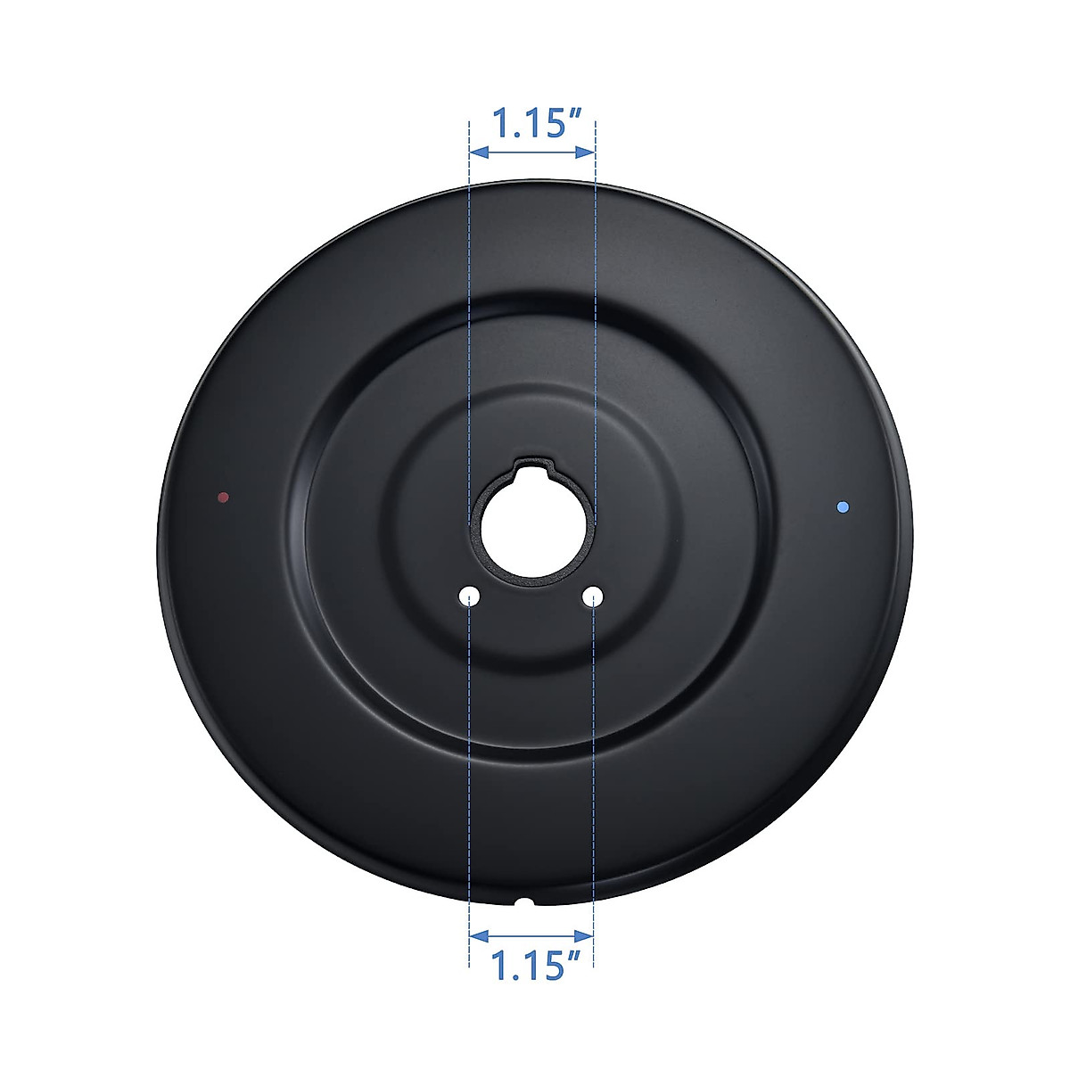 Escutcheon Replacement for Moen 16090 Chateau Collection, for One-Handle Tub and Shower Faucets, Matte Black