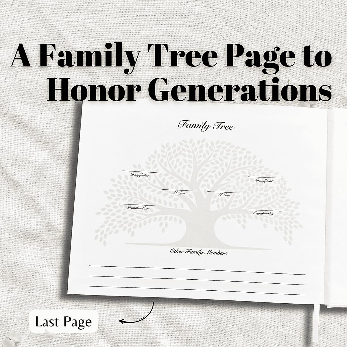 EBEGEE Funeral Guest Book, Timeless Keepsake Celebration of Life Guest Book, Durable and Smooth Writing Guest Book for Memorial Service, Thoughtful Design Funeral Guest Book for Memorial Service