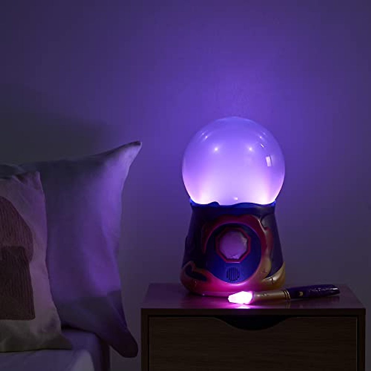 Magic Mixies Magical Misting Crystal Ball with Interactive 8 inch Pink Plush Toy and 80+ Sounds and Reactions