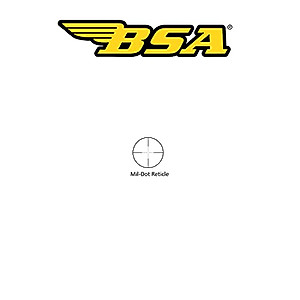 BSA Optics TW-312X40W1PMTB Tactical Weapon Scope, One Piece Weaver Mount, 3X-12X 40mm Objective