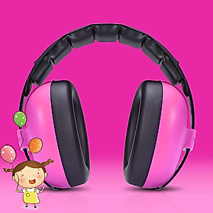 CHAMPS Baby Ear Muffs, Baby Earmuff Noise Protection Reduction Headphones for 0-3 Years Babies, Toddler, Infant, Safety Hearing Ear Muff Shooting Range Hunting Season [Pink]