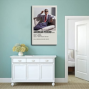 American Psycho Poster Canvas Poster Unframe: 12x18inch(30x45cm)