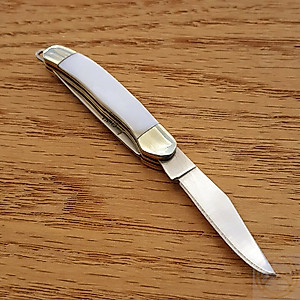 S.S. Folding Knives Tiny Copperhead Open Folding Pocket Knife Stainless Blade Mother Of Pearl Handle Outdoor Survival Hunting Knife for Camping by Survival Steel