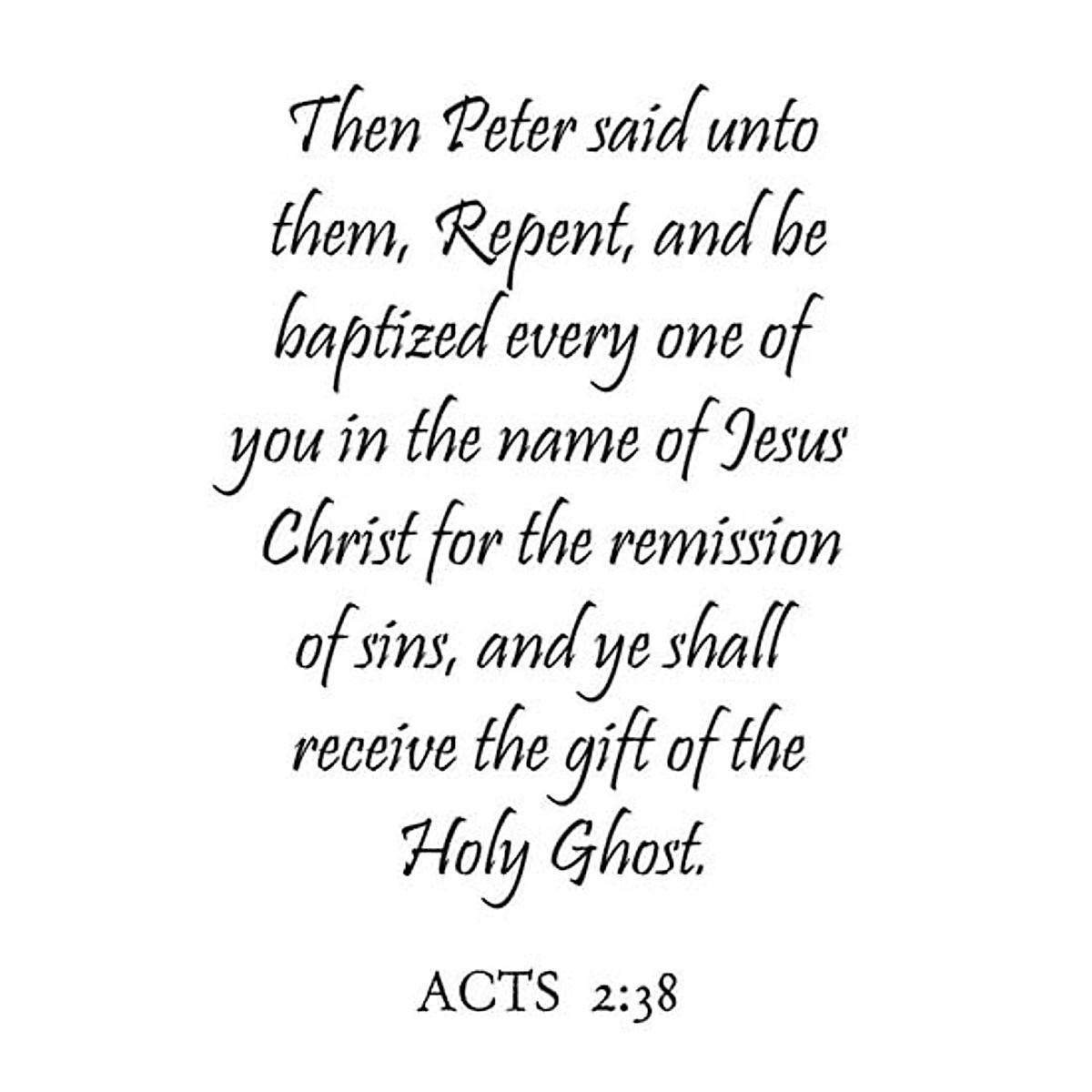 CafePress ACTS 2:38 Mug Ceramic Coffee Mug, Tea Cup 11 oz