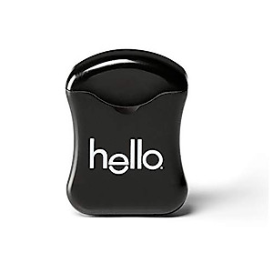 Hello Activated Charcoal Infused Floss Vegan Wax, Fresh Mint, Natural Peppermint Flavor, 3 Count