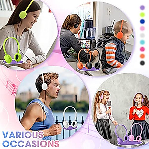 Bulk Headphone Earphones 45 Pack Multi Colored for School Headphones with 3.5 mm Headphone Plug for School Classroom Library Students Kids Children Teen and Adults, 9 Colors