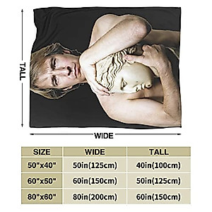 Alan Rickman Blanket Ultra-Soft Micro Fleece Blanket Warm Cozy Plush Bed Blanket Lightweight Sofa Throw Blanket
