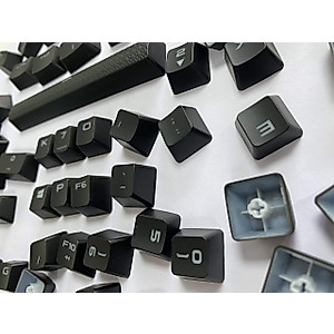 LuoMGDYSS 104 Key ABS Black Keycap Set for Corsair K70 K65 Mechanical Gaming Keyboard