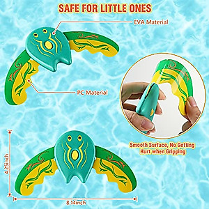 2 Pack Stingray Underwater Glider, Swimming Diving Pool Toys, Adjustable Fins, Self-propelled, Fun Water Games for Little Ones and Adult