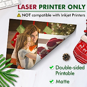 Koala Waterproof Paper for Laser Printer, Tearproof Printer Paper, Matte Double Sided Printable White Film 8.5x11 In 25 Sheets For Printing Backpacking Maps