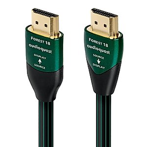 AudioQuest 10m Forest 18 2.0b HDMI Cable - 4K/8K Ultra HD, in-Wall Rated, High-Speed, 18Gbps, HDR, eARC
