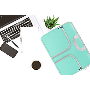 HESTECH 10 Inch Laptop Case with Handle,Tablet Sleeve Case Protective Cover Carrying Bag for Chromebook Duet 10.1"/11Inch IPad Air M2/9.7 10.5 11 Inch IPad Pro/Samsung Galaxy Tab 10.1 S6 Lite,Green