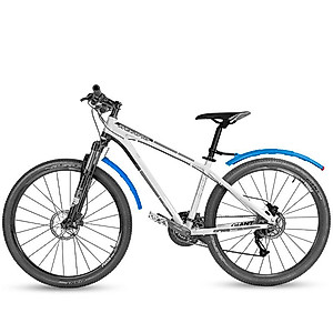 Retractable Bike S Set, Front & Rear Mountain Road Bike Mudguard Tyre Mud Guard with Led Light (Black) Road Bike S 700C 28Mm Front and Rear ycle Splash Guards