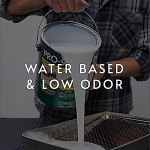 Roman PRO-999 Rx-35 Wallpaper Primer and Sealer - Bonding Primer for Wallcoverings and Home Improvement, Clear, Water-based - 1 Gallon (400 Sq. Ft.)