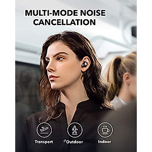 Soundcore by Anker Life A2 NC Multi-Mode Noise Cancelling Wireless Earbuds, ANC Bluetooth Earbuds with 6-Mic Clear Calls, 35-Hr Playtime, and Deep Bass, Fast Charging, Transparency, and App(Renewed)