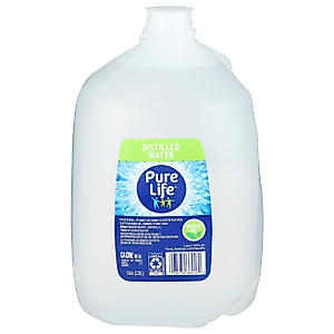 Pure Life Distilled Water, 1-Gallon, Plastic Bottled Water (1 Pack), Side Handle