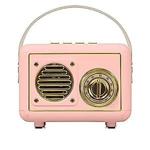 Aresrora Retro Bluetooth Speaker,Vintage Decor,Mini Wireless Bluetooth Speaker, Cute Old Fashion Style for Travel Bedroom Kitchen Desk Office Party Outdoor for iPhone,iPad,Nexus,Laptops