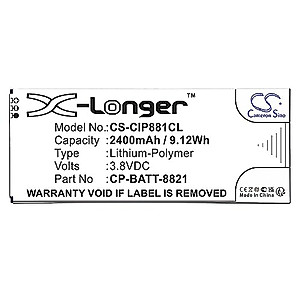 Auronino Cisco Replacement Battery for 8800 Compatible with CP-BATT-8821 GP-S10-374192-010H 74-102376-01(2400mAh)