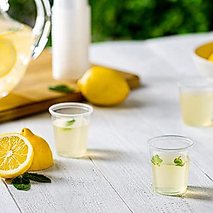 [100 Pack - 7 oz.] Clear Disposable Plastic Cups - Cold Party Drinking Cups