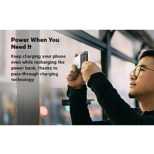 Belkin Wireless Power Bank w/MagSafe Compatible 7.5W Wireless Charging - Portable Magnetic Charging Bank - Compatible w/iPhone 15, 15 Plus, 15 Pro, 15 Pro Max, iPhone 14, AirPods, & More - White