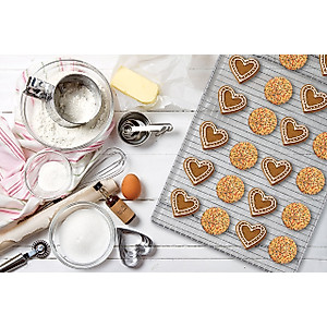 Mrs. Anderson’s Baking Professional Half Sheet Baking and Cooling Rack, 16.5 x 11.75-Inches, Set of 2