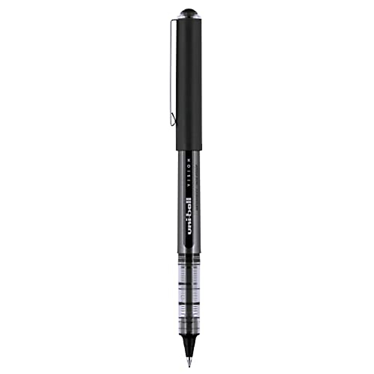 Uni-Ball 60106 uni-ball Vision Rollerball Pens, Micro Point (0.5mm), Black, 12 Count