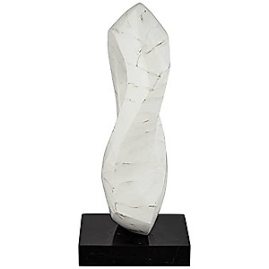 Studio 55D Kentwell 13 3/4" High Painted White Sculpture
