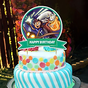 The Owl house Birthday Party Decorations, Owl house Cartoon Theme Party Supplies set with Happy Birthday Banner,Cake Cupcake Toppers,Balloons for Adults Party Favors