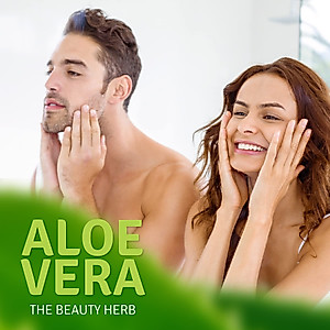 Aloe Life – Skin Gel & Herbs Ultimate Skin Treatment, 99% Certified Organic Whole Leaf Aloe Vera, Vitamins C, A, & E, Head-to-Toe Skin Care Support for the Whole Family, Fragrance-Free (8 oz)
