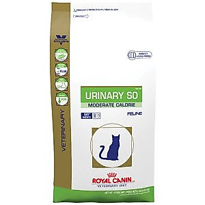 Royal Canin Veterinary Diet Urinary SO Moderate Calorie Dry Cat Food 3.3-lb bag