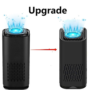 Pawtins Pet Air Purifier 2.0, Puppymothers Pet Air Purifier, Pawtins Pet Air Purifiers for Home Pee Smell, Air Purifier for Pet Waste, Mini Portable Pet Air Purifier-2pcs black