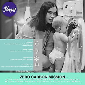 SOHO, Bio-Natural Sleepy Baby Diapers, Made from Organic Cotton and Bamboo Extract, Ultimate Comfort and Dryness, Wetness Indicator, Comes with The Baby Wipes, (4 Maxi 15-35 Lbs Count- 24 PCs)