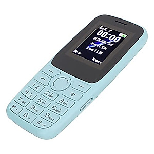 Senior Cell Phone, Large Font Multifunction Unlocked Cellphone Dual SIM Dual Standby 2.4in Screen 1400mAh for Travel (Sky Blue)