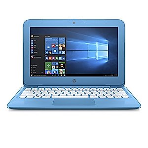 HP Stream 11-Inch Laptop, Intel Celeron N4000 Processor, 4 GB RAM, 32 GB eMMC, Windows 10 S with Office 365 Personal for One Year (11-ah110nr, Blue)