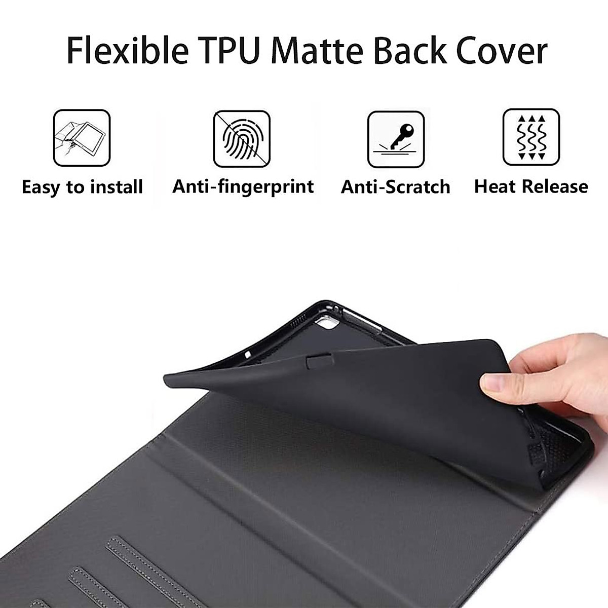 POIUYTREW Case for Samsung Galaxy Tab A8 10.5 Inch 2022 (SM-X200/X205/X207), PU Leather Folio Case Smart Cover with Stand & Auto Wake Sleep, Inspirational Floral Christian Quotes Bible Verse Phil 4:13