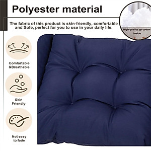 HEYITTE Waterproof Replacement Patio Chair Cushions 49x22Inch, All Weather Fade-Resistant Adirondack Chair Cushion, Thick 4Inch Outdoor Seat Cushions for Patio Furniture with Seat & Back