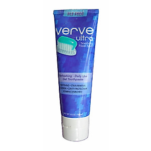 Verve Ultra SLS-Free Toothpaste with Fluoride, 4.5 oz. (Pack of 4)